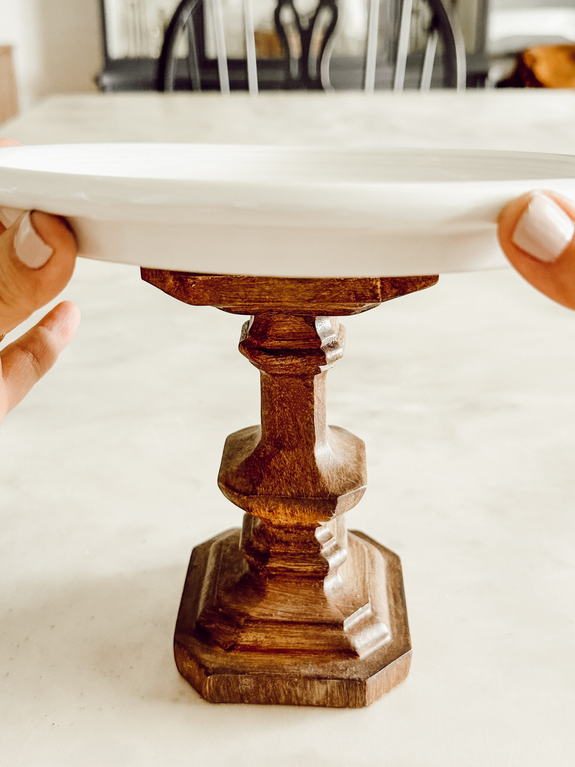 How to Make a DIY Cake Plate Stand