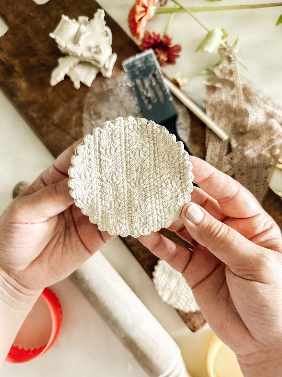 How to Make a DIY Flower Frog Using Air Dry Clay