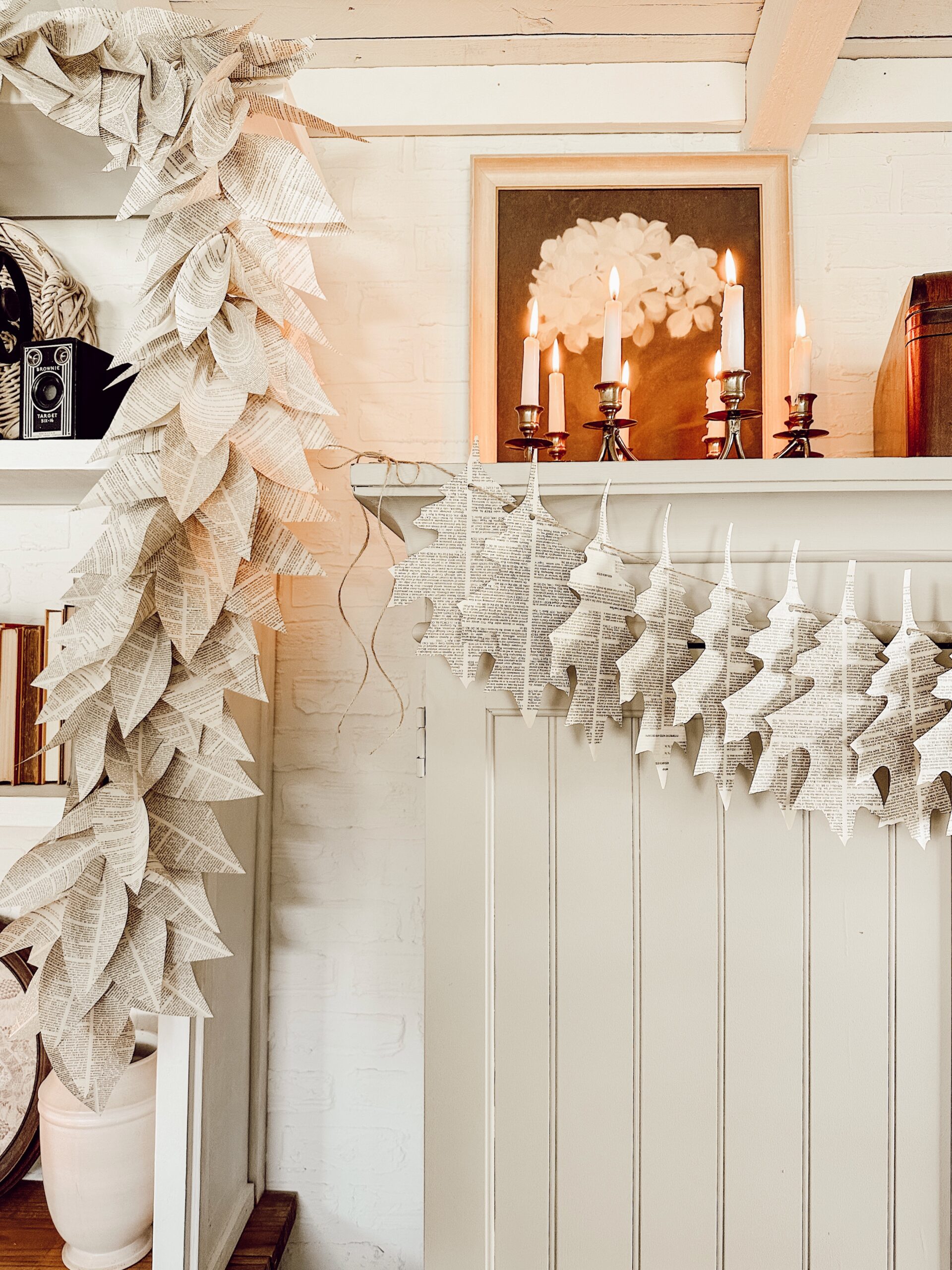 How to Make a Book Page Leaf Garland: A Stunning DIY Project