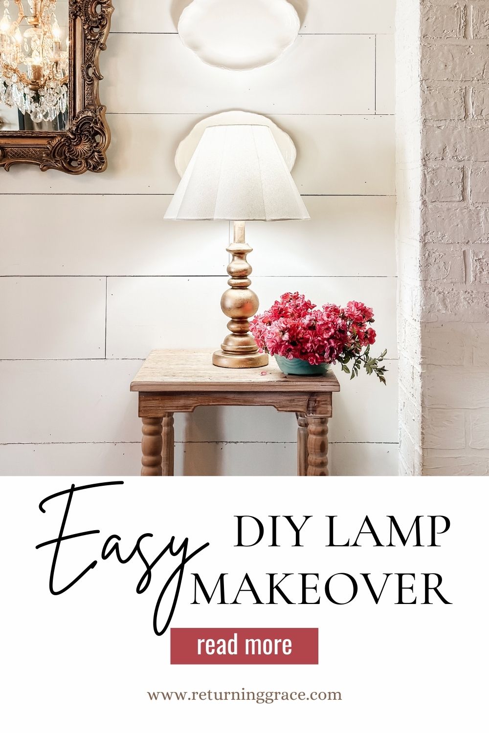 Give Your Old Lamp a Makeover: Easy DIY Vintage Brass Look