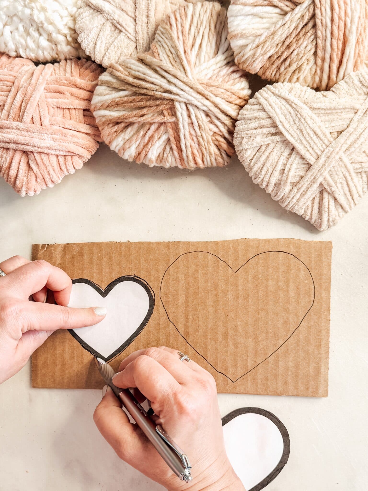 Make Cute Yarn Hearts: Easy Valentine’s Day Craft Idea