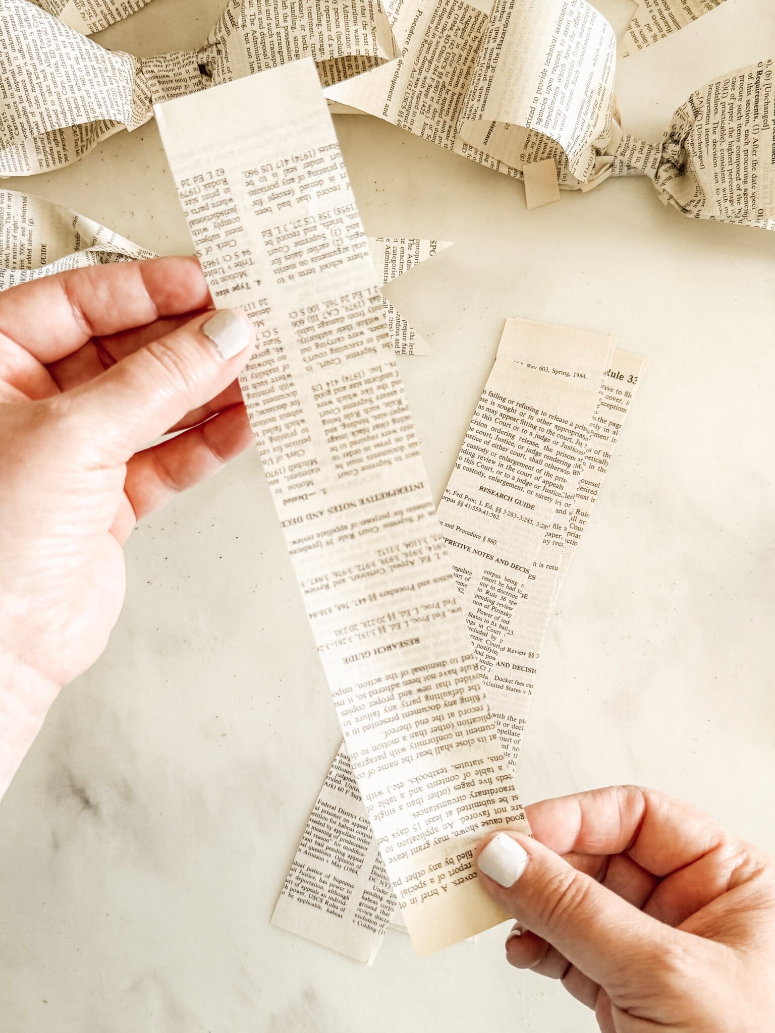 Simple Paper Bow Tutorial Using Vintage Book Pages