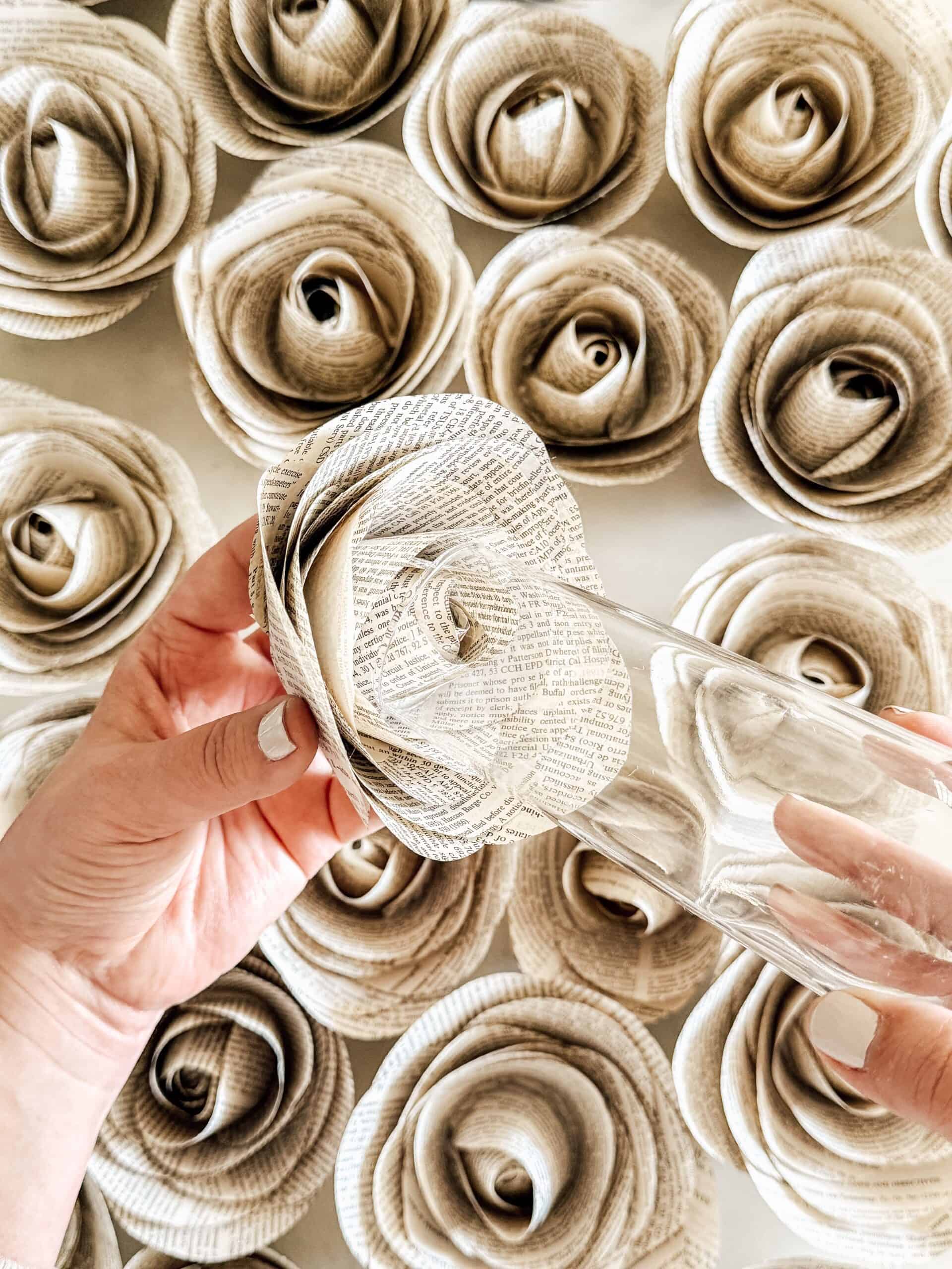Create a Beautiful Book Page Flower Garland