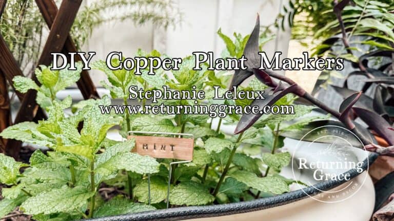 DIY Plant Markers with Copper – Beautiful & Long-Lasting