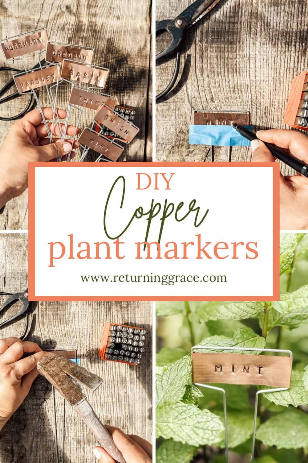 DIY Plant Markers with Copper – Beautiful & Long-Lasting