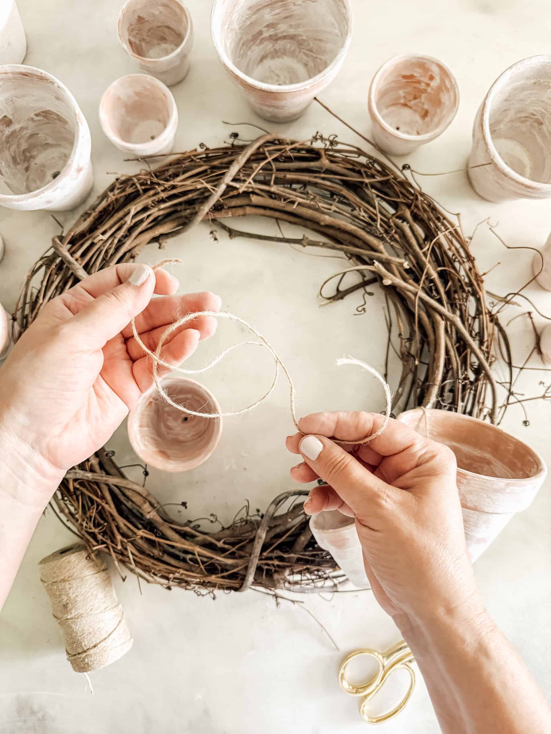 Terra Cotta Pot Wreath – Simple DIY Tutorial