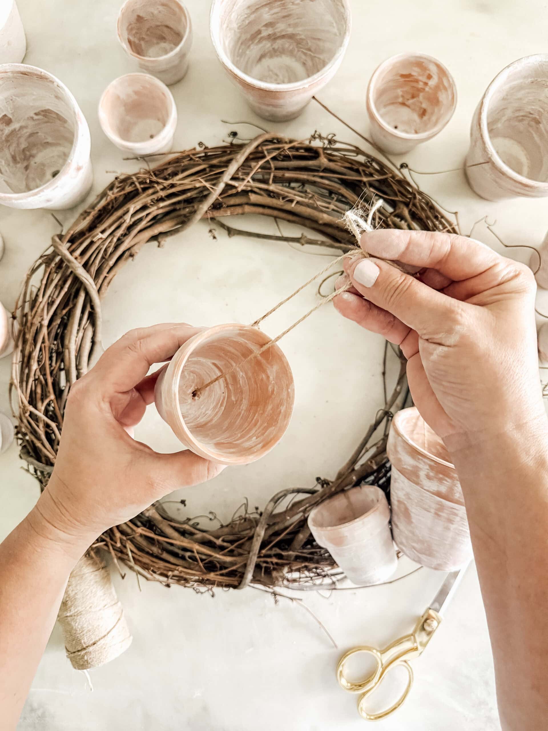Terra Cotta Pot Wreath – Simple DIY Tutorial