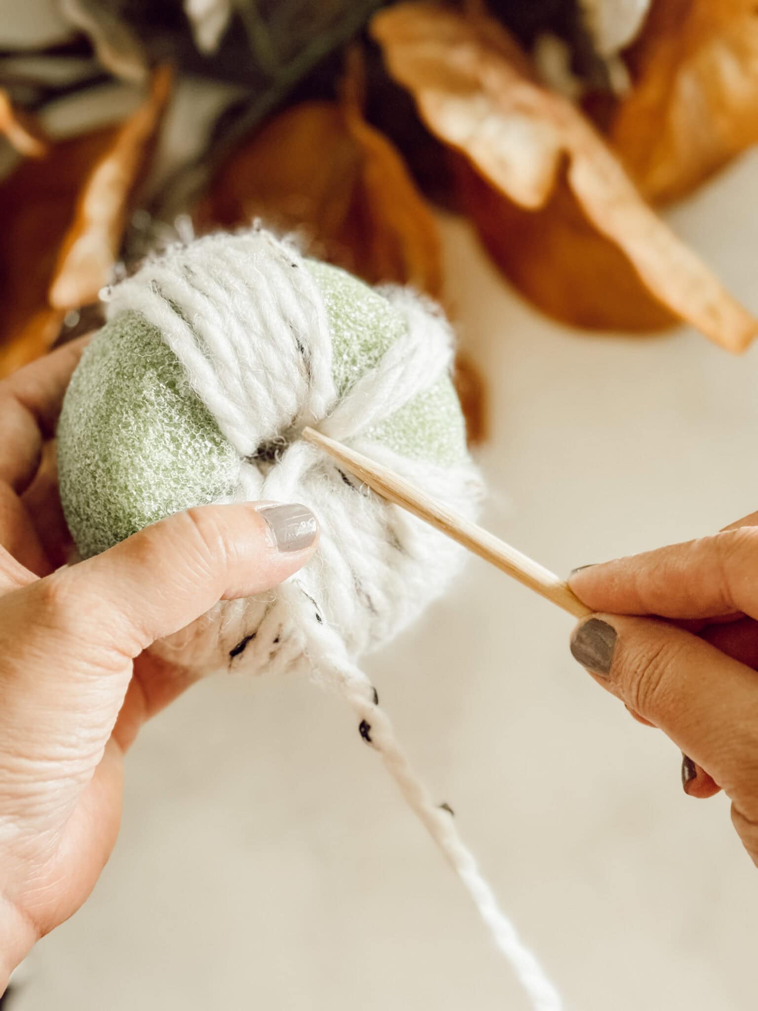 Yarn Pumpkins: An Easy and Affordable Fall DIY